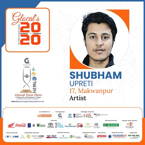 Mr Shubham Upreti A Visionary Artist Glocal Teen Hero