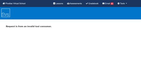 Cant Access Lessons Request Is From An Invalid Tool Consumer Rflvs