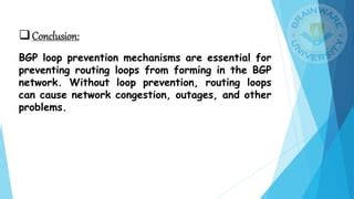 Loop Prevention Mechanism On BGP Routing PPTX Computing Technology Computing