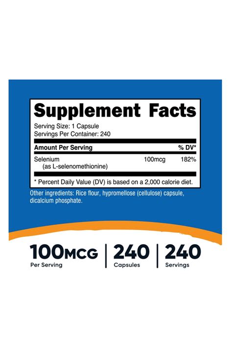 Nutricost Selenium 100mcg 240 Capsulabd Menşei4135türkiyenin En