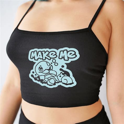 Girls Anime Crop Top Etsy