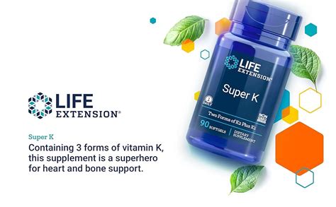 Life Extension Super K 90 Softgel Health And Personal Care