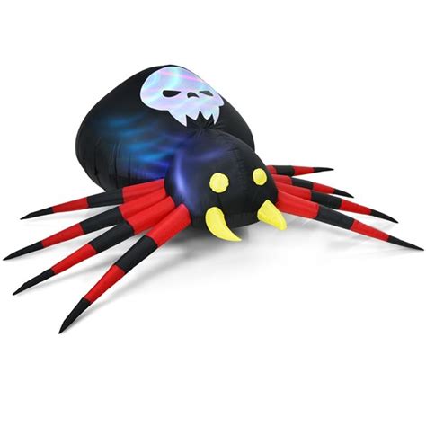 Costway Ft H X Ft W Internal Light Spider Halloween Inflatable CM US RONA