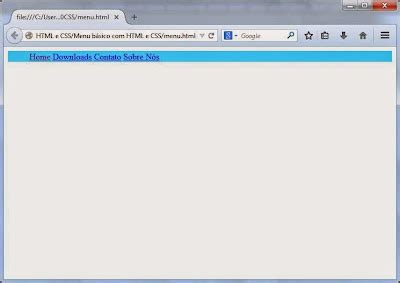 Guia de como criar um menu básico para o seu site Programação Web