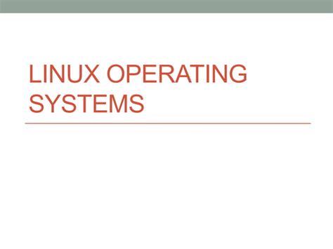 Linux Operating Systems And Bootable Pendrive Ppt