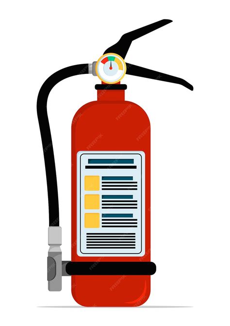 Premium Vector Fire Extinguisher In Flat Design Emergency Response