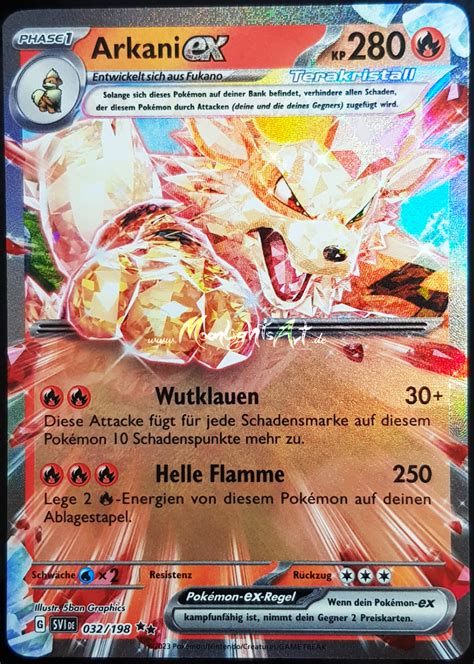 Arkani Ex 032 198 Full Art Boosterfrisch Deutsch Karmesin