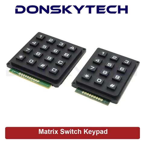 Matrix Switch Keyboard Keypad Array Module Abs Plastic Keys 4x4 3x4 Shopee Philippines