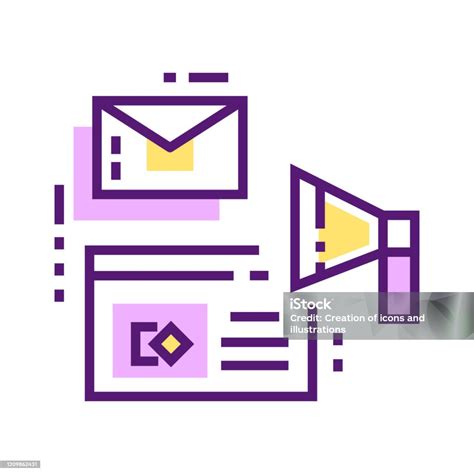 브랜드 마케팅 컬러 라인 아이콘입니다 디지털 프로모션 및 광고 웹 페이지 모바일 앱 프로모션에 대한 픽토그램 Ui Ux Gui 디자인 요소입니다 편집 가능한 스트로크입니다