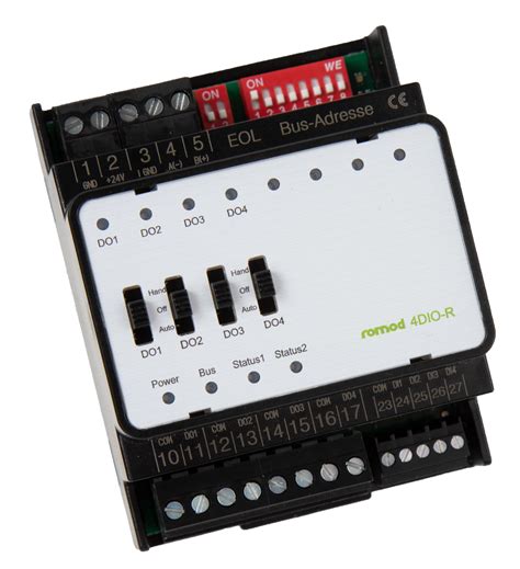 Module Modbus Entr Es Digitales Et Sorties Relais Avec Commande Manuelle