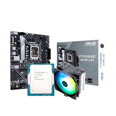 华硕 H610m A I3 12100f I512400f 散片电脑主板cpu套装微星b660m