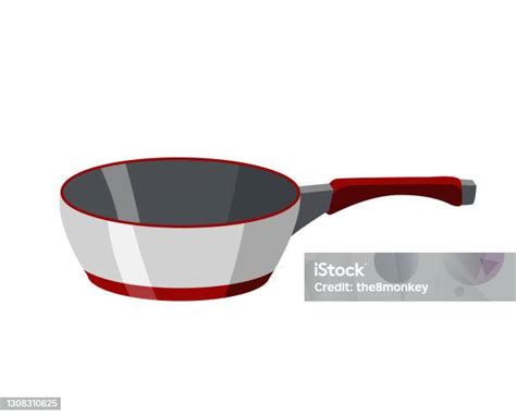 요리 팬 다채로운 벡터 일러스트 요리 프라이팬 조리기구의 고립 된 아이콘 튀김 식품 가공용 기구 기호 디자인 만화에 대한 스톡 벡터 아트 및 기타 이미지 Istock