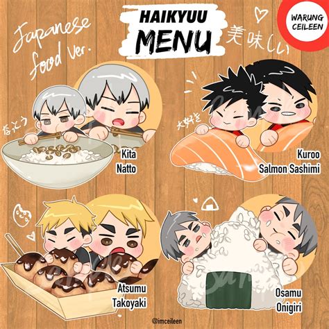 Jual Haikyuu X Japanese Food Keychain [by Ceileen] Shopee Indonesia