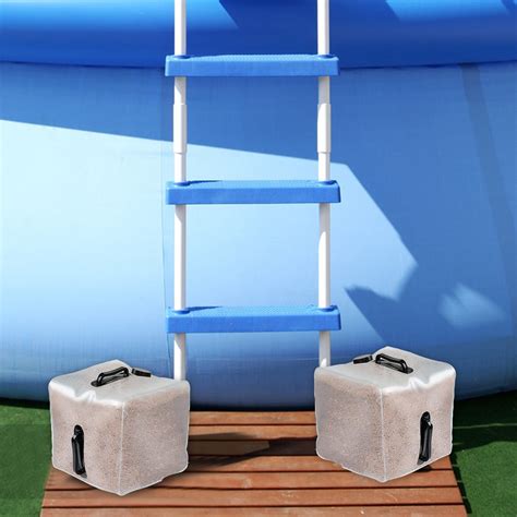 Pool Ladder Weights Universal Plastic Sandbag Fillable Step Above Ground Pool Entry Sand Not