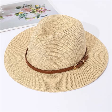 Sombrero De Paja Panamá Para Hombre Y Mujer Sombrero De Copa De Jazz