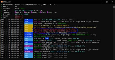 MSR Mod Failed To Apply Issue 2681 Xmrig Xmrig GitHub