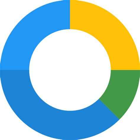 Pie Chart Pixel Perfect Flat Icon