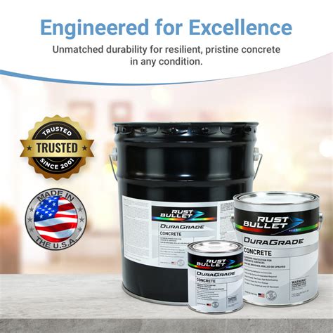 quart duragrade concrete ultra low voc rust bullet llc
