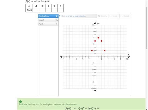Use the drawing tools to form the correct answers on the graph ...
