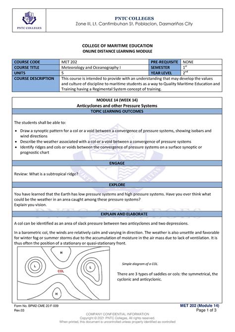Mod Met 202 14 Module Pntc Colleges Zone Iii Lt Cantimbuhan St