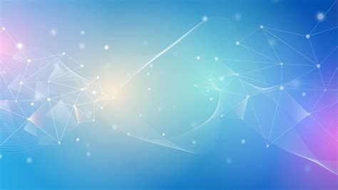 추상적인 현대 네트워크 기술 배경 프리미엄 벡터