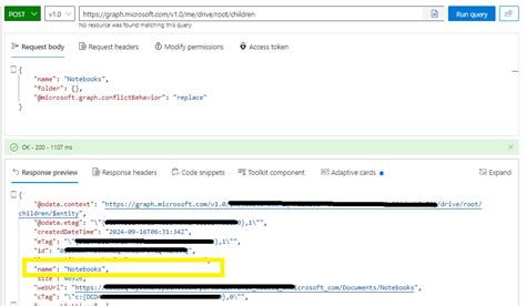Microsoft Graph Api For Creating A Folder With Replace Conflict