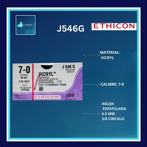 Vicryl 7 0 J546g Docena Ethicon Suturmedik