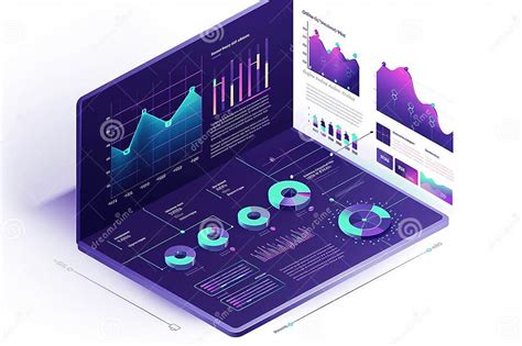 Data Analysis On Laptop Screen Stock Illustration Illustration Of Technology Laptop 332254290