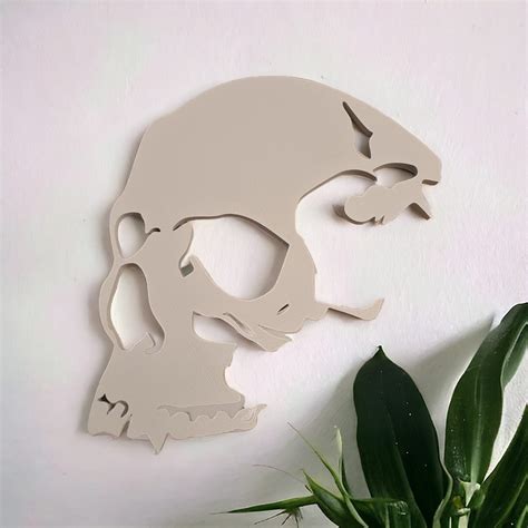3d Printed Skull Wall Art Unique Home Decor