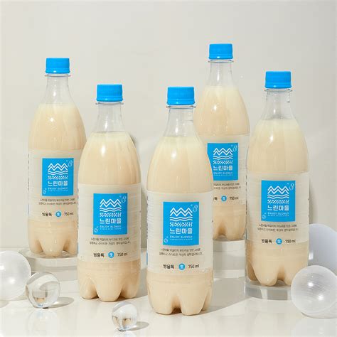 배상면주가 무아스파탐 느린마을막걸리 방울톡 750ml X 5입 감도 깊은 취향 셀렉트샵 29cm