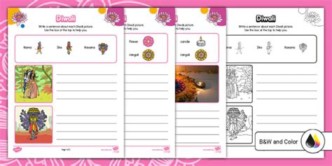 Diwali Writing Worksheet Teacher Made Twinkl