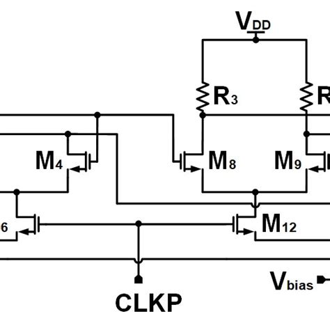 Schematic Of Current Mode Logic Cml Divider Download Scientific