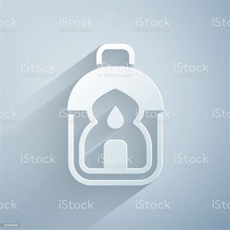 剪紙齋月卡里姆燈籠圖標隔離在灰色背景紙藝風格向量向量圖形及更多伊斯蘭教圖片 伊斯蘭教 剪紙 傳統 Istock