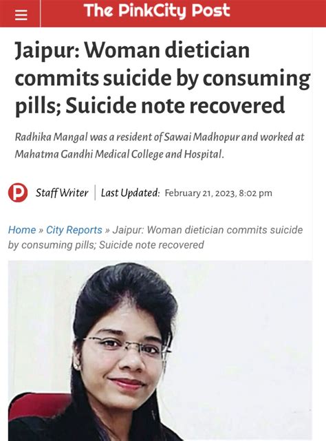 Dt Niti Dhulla On Linkedin Shocking Dietitians Blackday Suicide