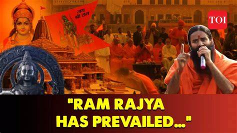 “ram Rajya Has Prevailed” Yog Guru Baba Ramdev Ahead Of Ram Temple