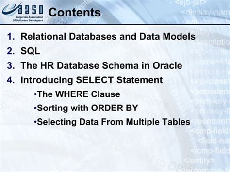 Introduction To Sql Ppt