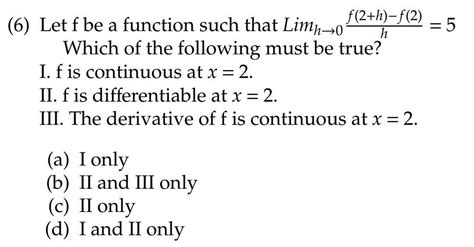solved 6 ﻿let f ﻿be a function such that