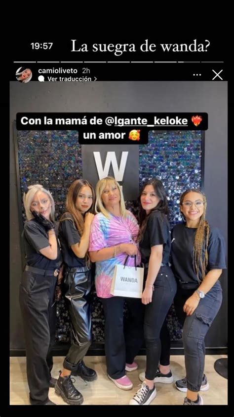 La Mamá De L Gante Hizo Las Compras En El Local De Wanda Nara “la