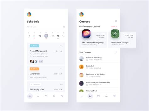 Schedule Manager For Babes By Bettina Szekany For Ofspace UX UI On Dribbble