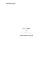 DIT Task 1 Docx NARRATIVE ESSAY Literacy Narrative Xxx Student ID