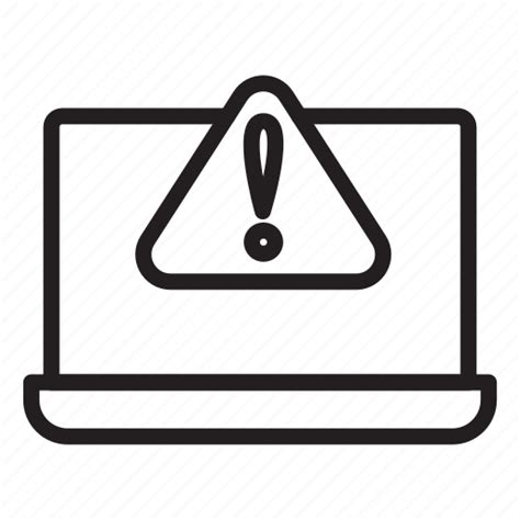 Warning Sign Alert Danger Caution Laptop Device Icon Download On Iconfinder