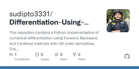 GitHub Sudipto3331 Differentiation Using Forward Backward And