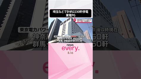 【停電】埼玉で約740軒、千葉で約500軒、神奈川で約650軒、群馬で約350軒 東京電力パワーグリッド Shorts News