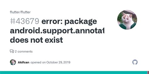 Error Package Androidsupportannotation Does Not Exist · Issue 43679
