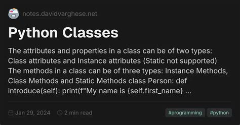 Python Classes