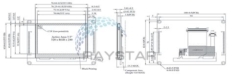 3 5 Inch RS485 Modbus Smart TFT Display With Capacitive Touchscreen Raystar
