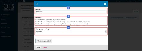 Ojs 3 Workflow Settings Edit Components Open Journal Systems