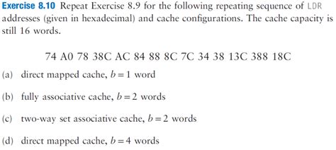 exercise 8 10 repeat exercise 8 9 for the following
