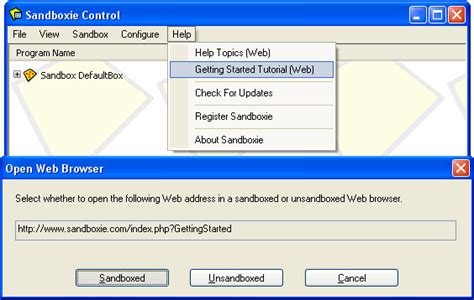 Getting Started Sandboxie Plus