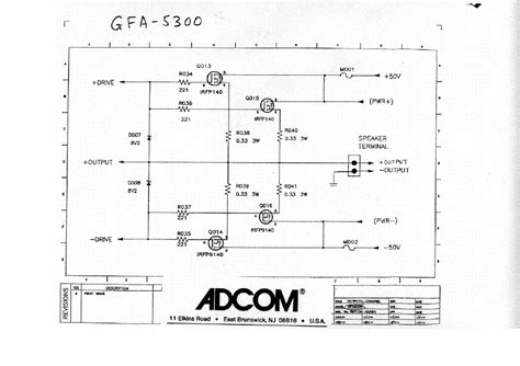 ADCOM GFA II Service Manual Free Download Schematics Eeprom Repair Info For Electronics